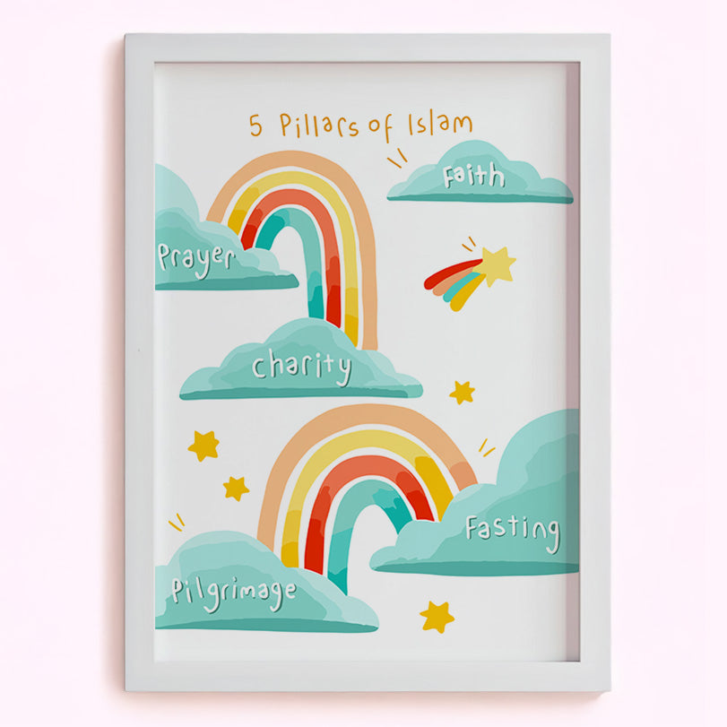 Rainbow of Faith: The 5 Pillars – Kiddo Frames